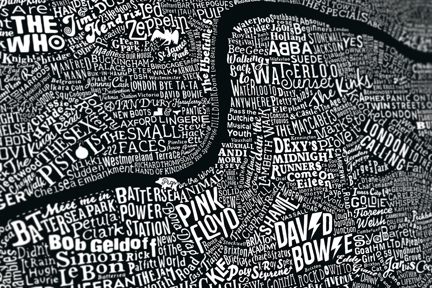 Music Map Of London - DEX