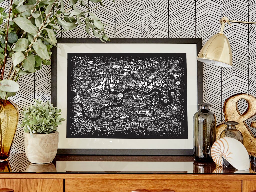 Creative London Maps with themes of Music, film and literature.