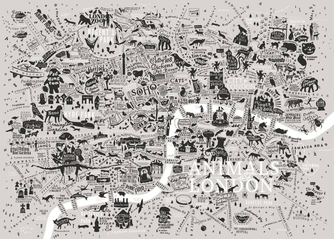 Creative London Maps with themes of Music, film and literature.