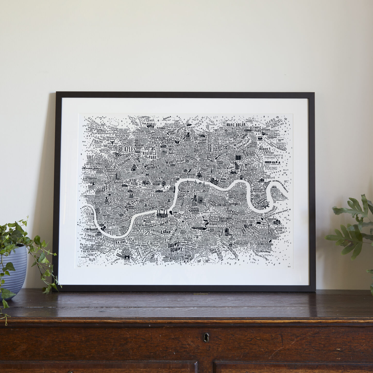 Creative London Maps with themes of Music, film and literature.